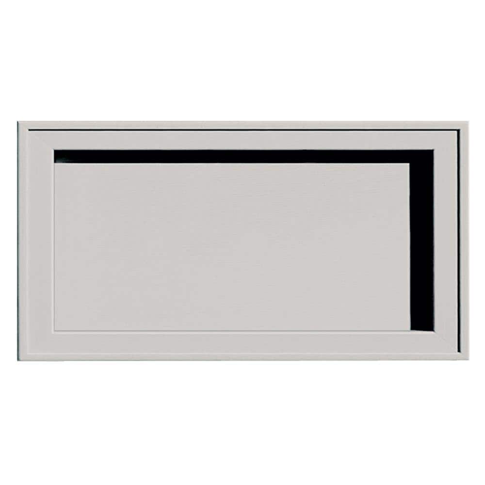 Builders Edge 7.5 in. x 14.25 in. # 030 Paintable Recessed Jumbo ...