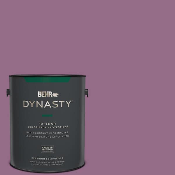 BEHR DYNASTY 1 gal. #M110-6 Sophisticated Lilac Semi-Gloss Enamel ...