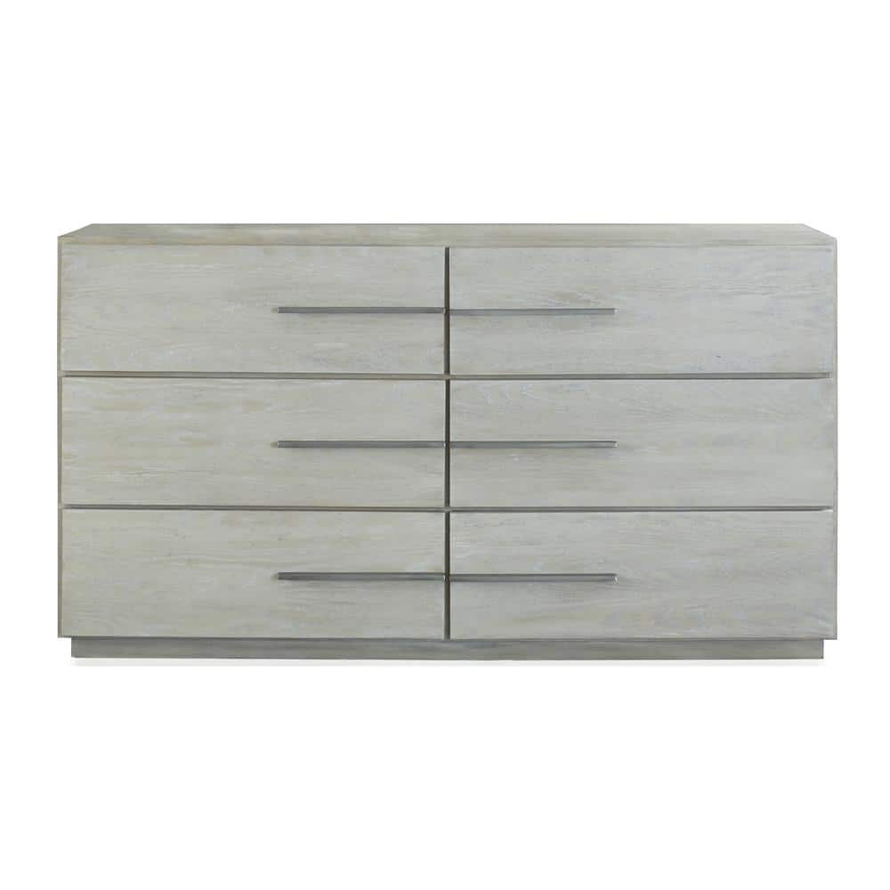 Modus Furniture Destination 6-Drawer Cotton Grey Dresser 36 in. H x 66 ...