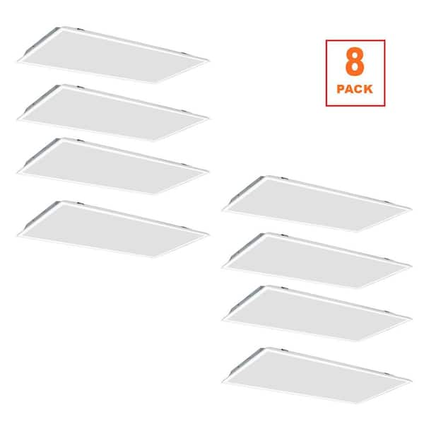 Commercial Electric 2 ft. x 4 ft. Daylight Harvesting Motion Sensor LED ...