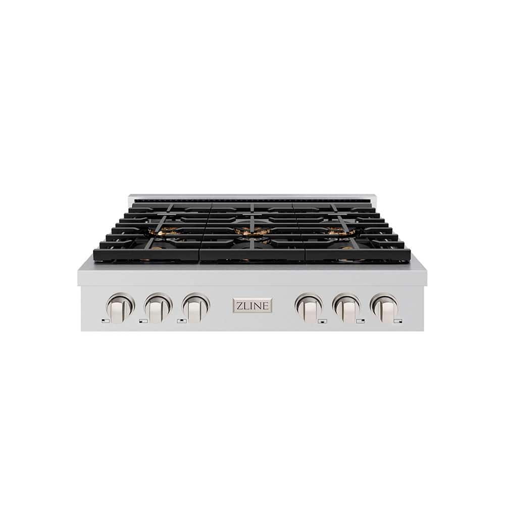 Reviews for ZLINE Kitchen and Bath 36 in. Paramount Gas Rangetop with 6 ...
