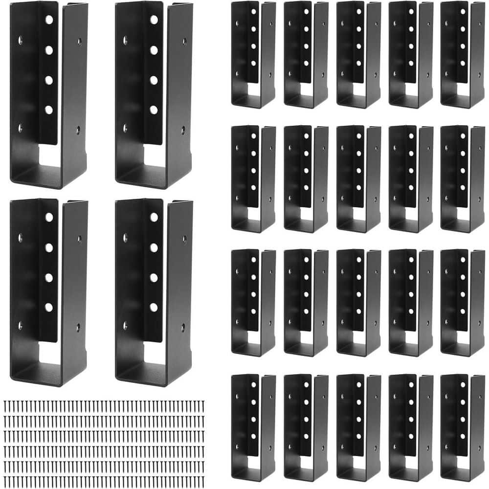 Afoxsos Concealed Joist Hanger 2x6 Q235B Steel Powder-Coated Framing ...