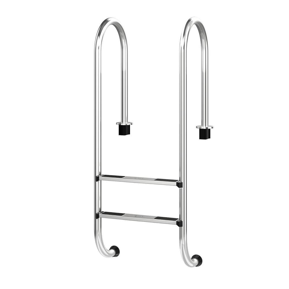 Costway Swimming Pool Ladder 2-Step Stainless Steel Non-Slip for In ...