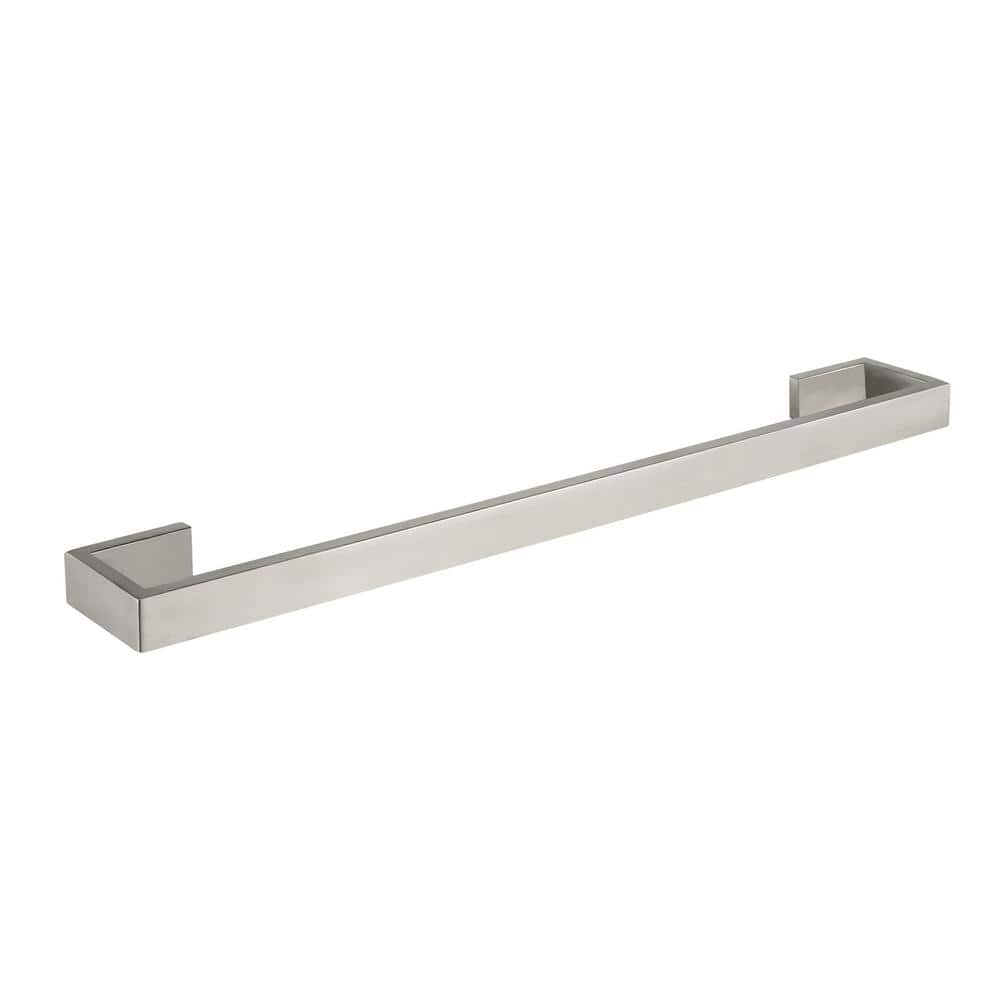 ATKING Bath 24 in. Square Wall Mounted Towel Bar Stainless Steel Towel ...
