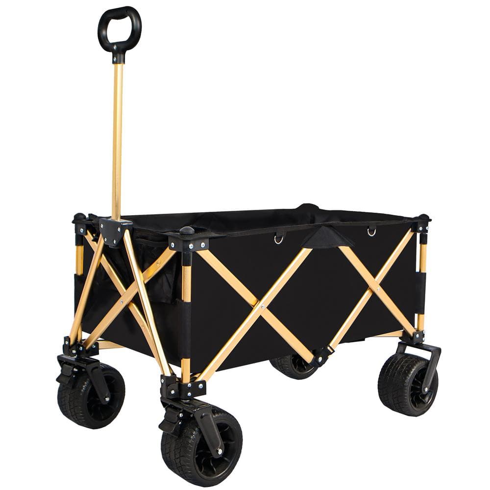 Tatayosi 6.36 cu. ft. Steel Folding Wagon, Heavy-Duty Utility Beach ...