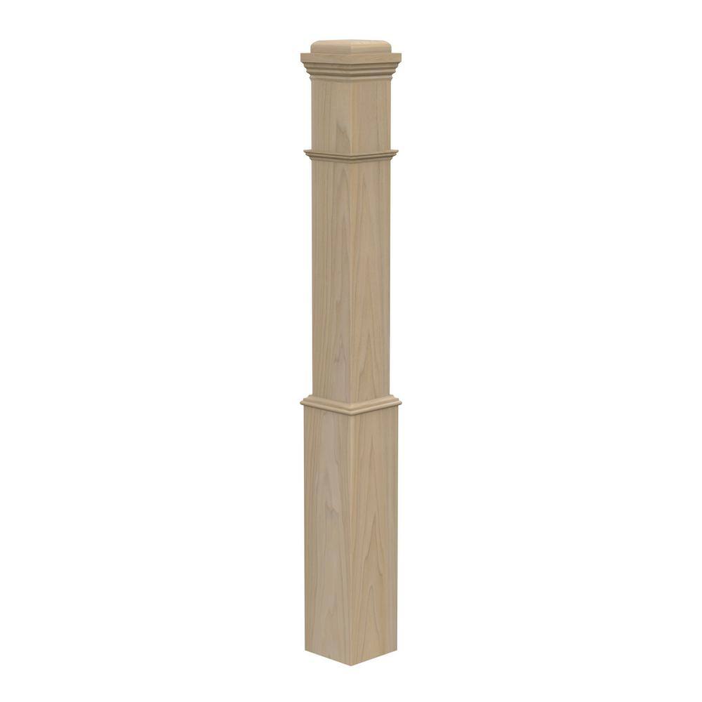 EVERMARK Stair Parts 4091 55 in. x 6-1/4 in. Unfinished Poplar Box ...