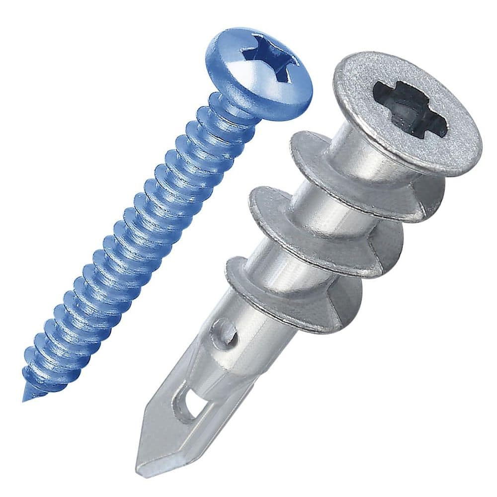 Laybus 200-Piece Self Drilling Carbon Steel Zinc Alloy Anchors with ...