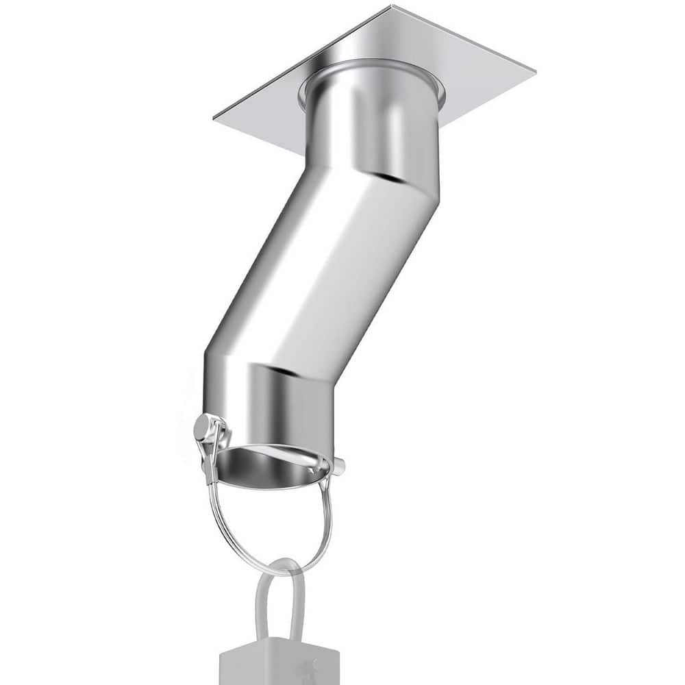 Phewnyzo Rain Chain Gutter Adapter Kit Silver Stainless Steel Pinned ...