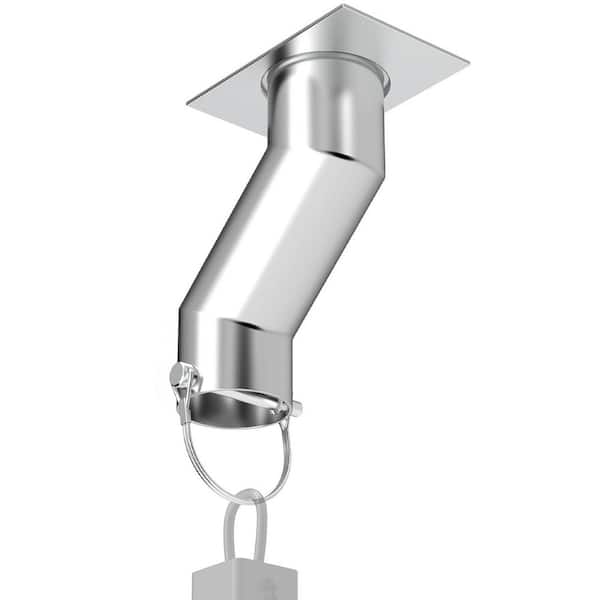 Phewnyzo Rain Chain Gutter Adapter Kit Silver Stainless Steel Pinned ...