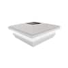 Veranda 4 in. x 4 in. White Vinyl Solar Post Cap 73013136 - The Home Depot