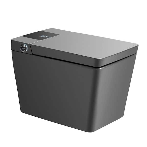 HMMHVV Elongated Smart Bidet Toilet with Bidet Built In, Foot Sensor ...