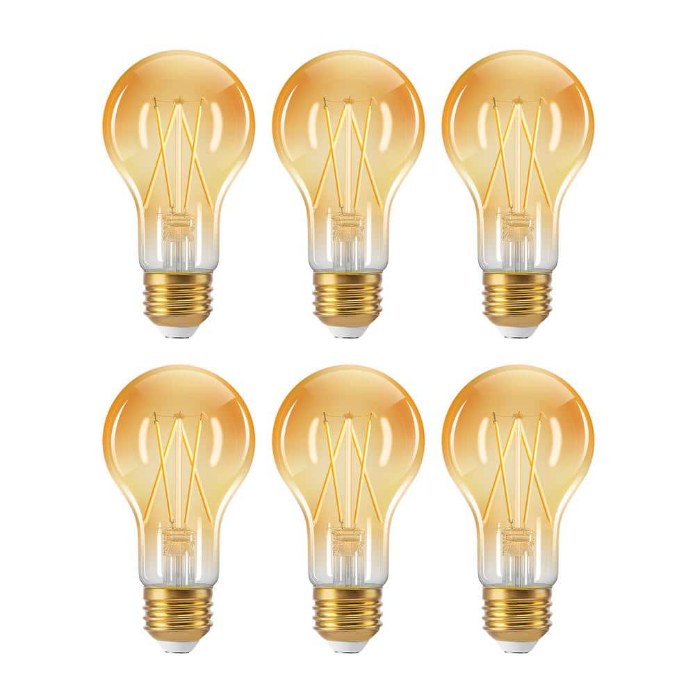 EDISHINE 60-Watt Equivalent A19 Dimmable 10% to 100% Edison LED Light ...