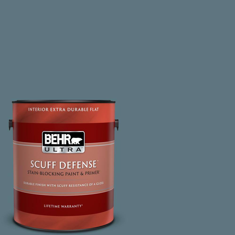 BEHR ULTRA 1 gal. #530F-6 Heron Extra Durable Flat Interior Paint ...