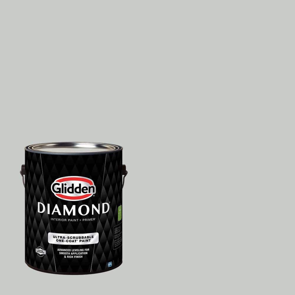 Glidden Diamond 1 gal. PPG0994-2 Pittsburgh Gray Ultra-Flat Interior ...
