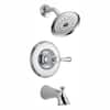 Delta Silverton Single-Handle 1-Spray Tub and Shower Faucet in Chrome ...