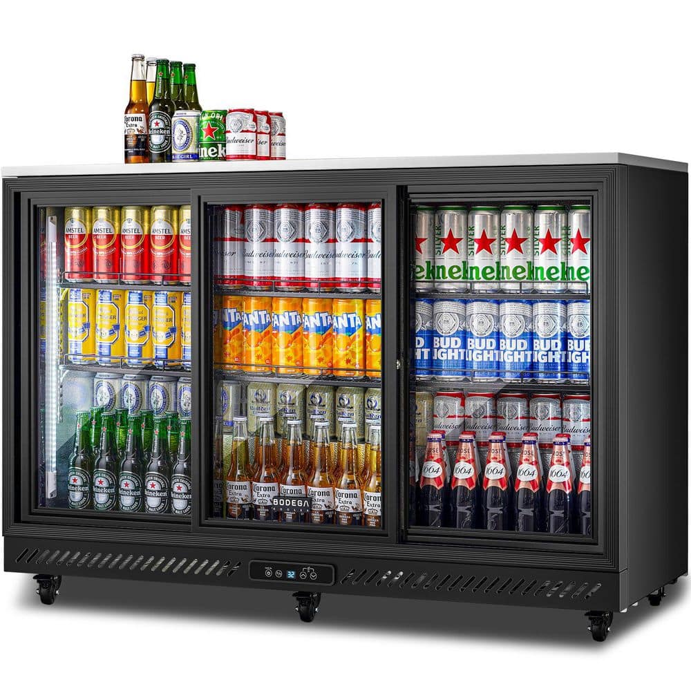 BODEGA 53 in. 11.5 cu. ft. in Counter Height Back Bar Cooler with 3 ...