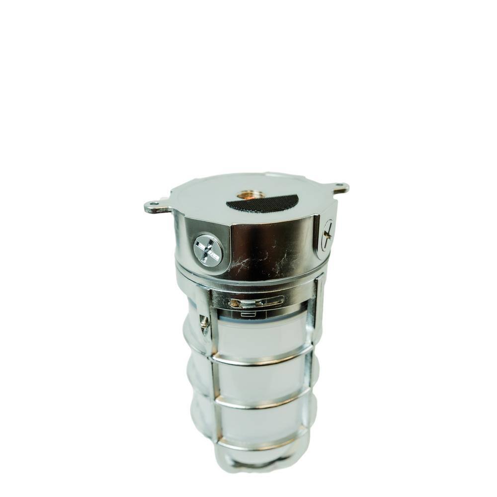 Southwire Brushed Nickel/Steel LED Outdoor Bulkhead Light with Vapor ...