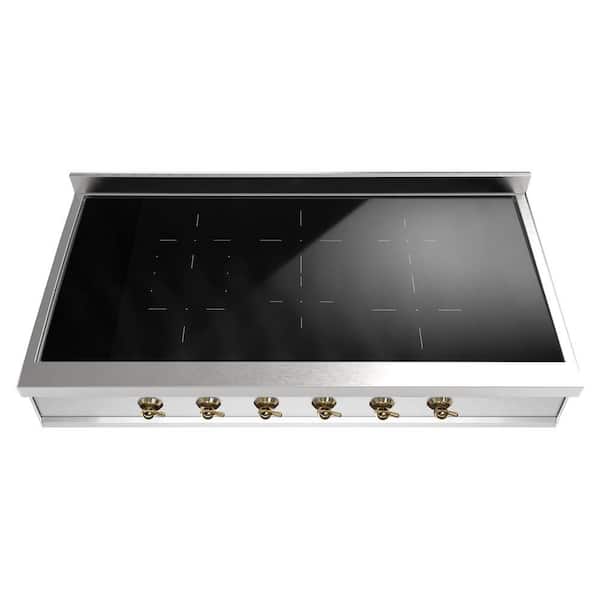 ILVE Profesional Plus II 36 in. Induction Ceramic Rangetop with 6 ...