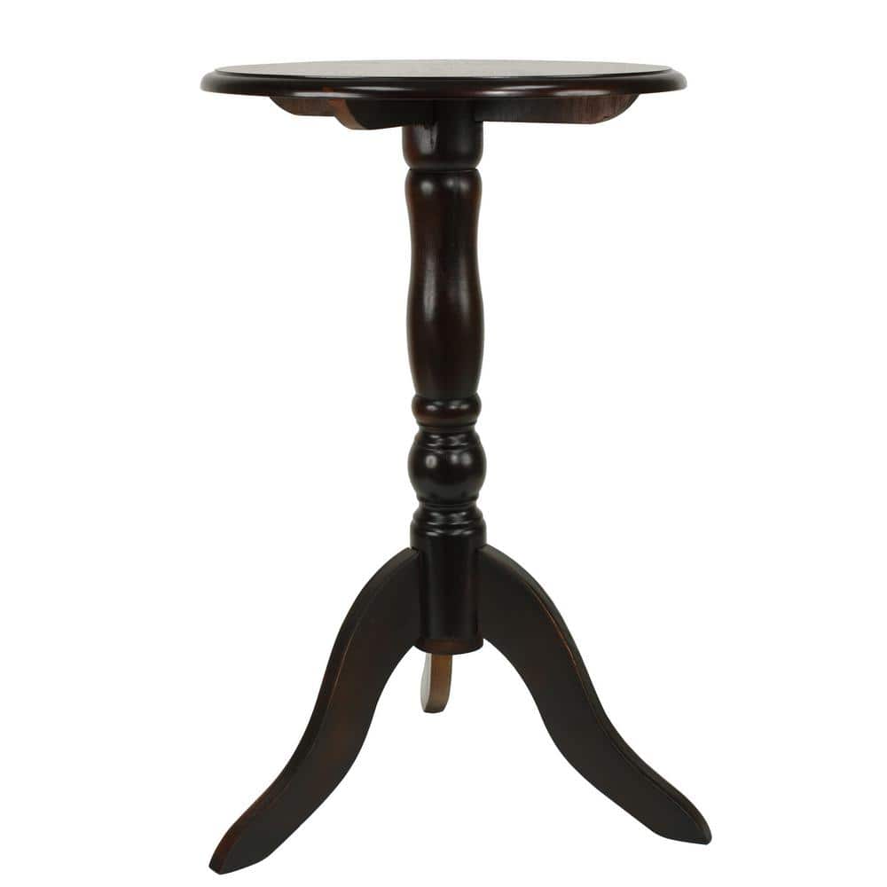 Decor Therapy Simplify Aged Cherry Pedestal Accent Table FR1568 - The ...