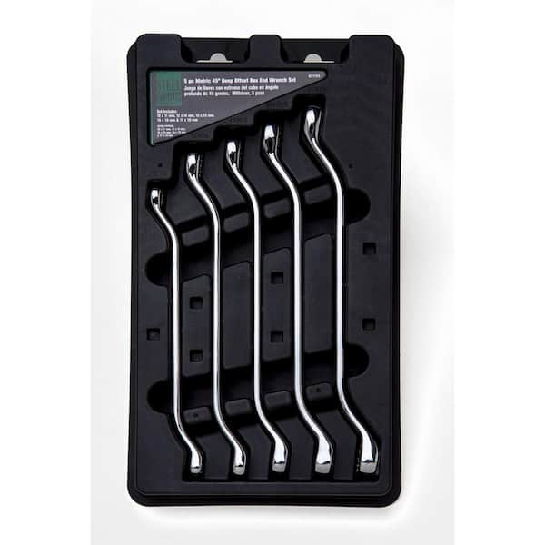 Steel Vision 5-Piece 12-Point Deep 45° Offset Metric Box Wrench Set 62103