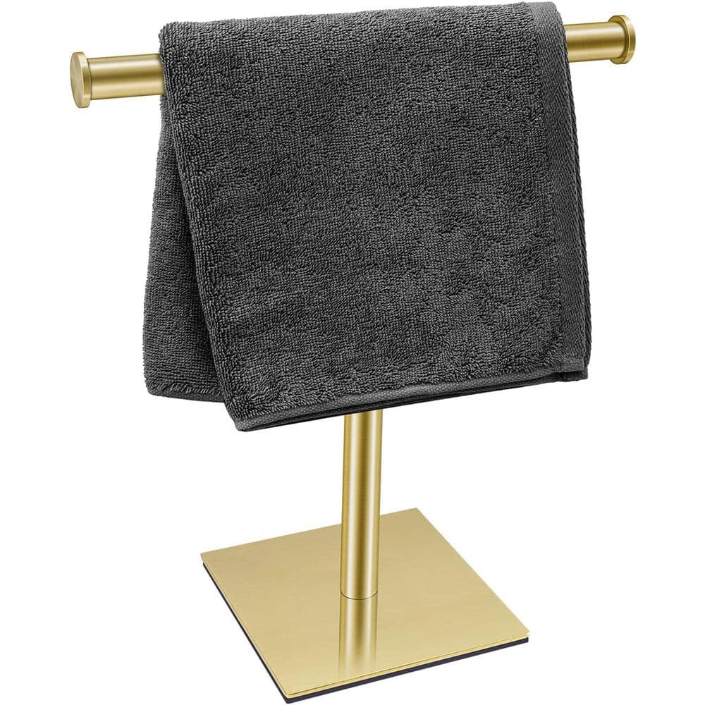 PRIMEPLUS 1 Free Standing T-Shaped Square Bottom Stainless Steel Towel ...