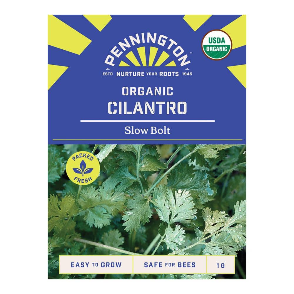 Pennington Organic Cilantro Slow Bolt Herb Seed 1340 - The Home Depot