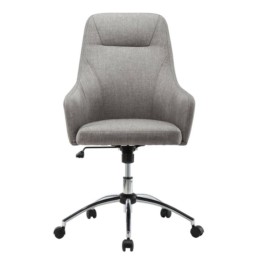 Wateday Gray Upholstered High Back Rolling Office Chair with Arms YJ ...