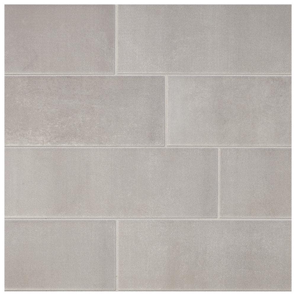 Marazzi Modern Renewal Iron 4-1/4 in. x 12-7/8 in. Glazed Ceramic ...