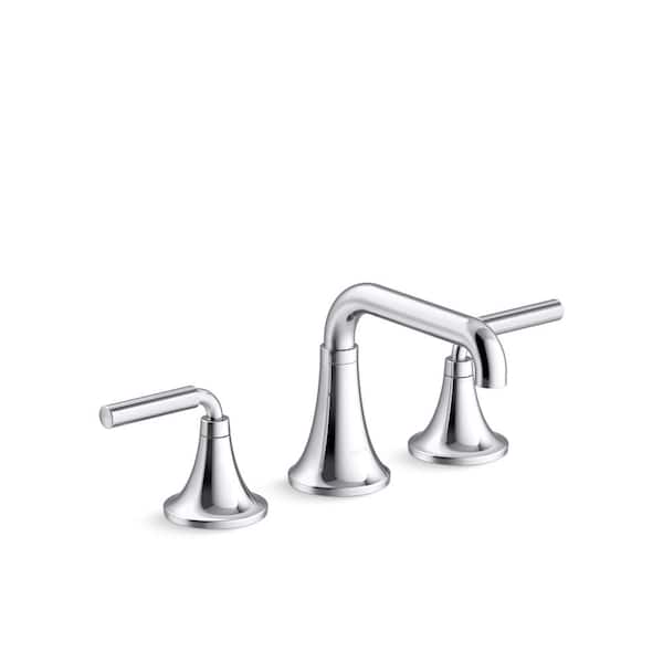 KOHLER Tone 8 in. Widespread Double Handle 1.0 GPM Bathroom Faucet in ...