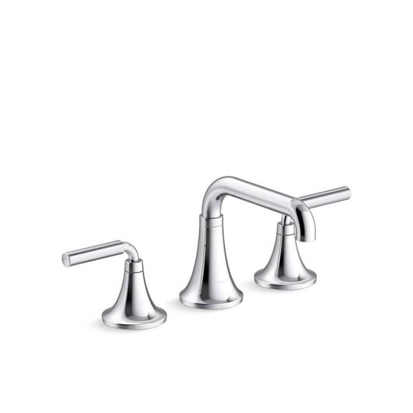 KOHLER Tone 8 in. Widespread Double Handle 0.5 GPM Bathroom Faucet in ...