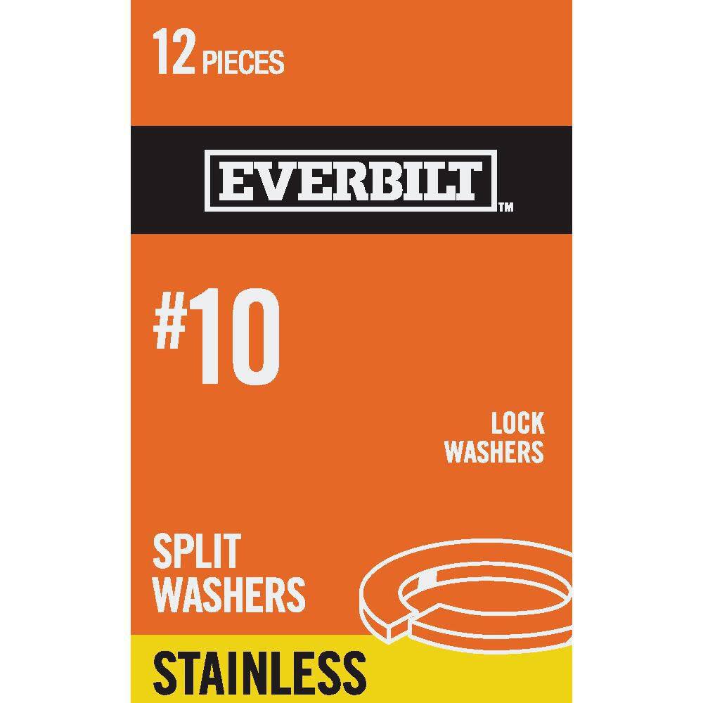 Everbilt #10 Stainless Steel Lock Washer (12-Pack) 800401 - The Home Depot