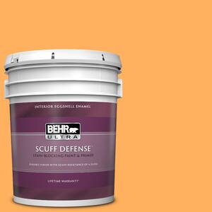 BEHR PREMIUM PLUS 8 oz. #280B-5 Vintage Orange Satin Enamel Interior ...