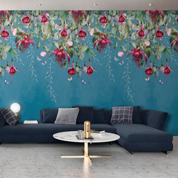 Veer Decor Hanging Blooms Wall Mural 8253-AW - The Home Depot