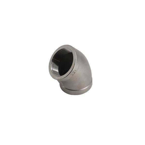 Guardian 1/4 in. 304 Stainless Steel 150 Threaded 45 Elbow 404E111N014 - The Home Depot