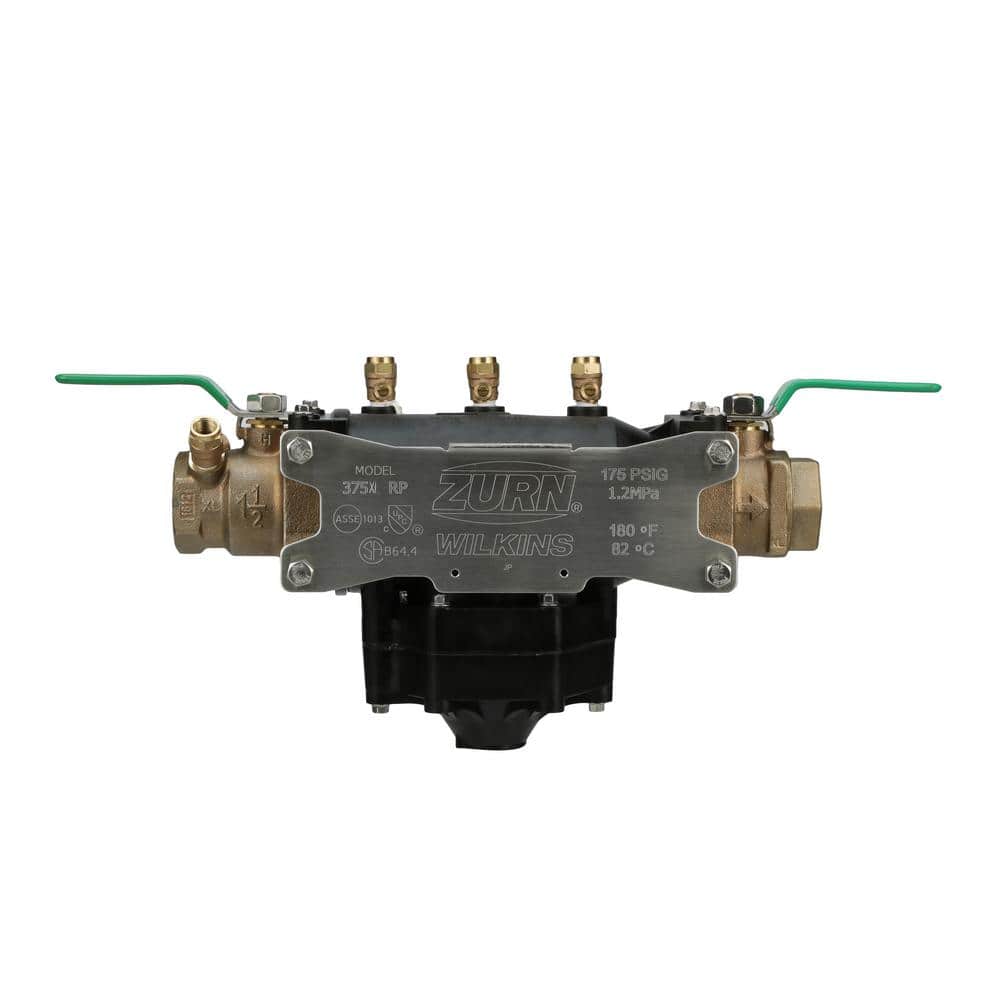 Wilkins 1-1/2 in. 375XL Brass Reduced Pressure Principle Backflow ...