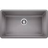Blanco PRECIS Undermount Granite Composite 32 in. Single Bowl Kitchen ...