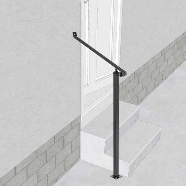 Handrails Building Supplies DIY & Tools VEVOR 40mm Pipe Wrought Iron ...