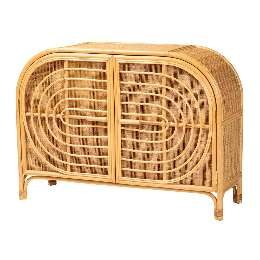 bali & pari Ovalet Natural Rattan 50.4 in. Sideboard 238-13254-HD - The ...