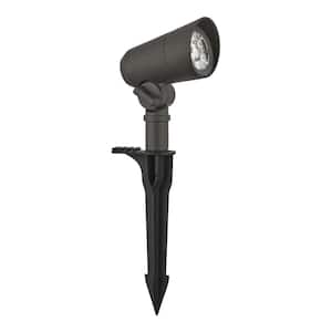 Maxxima 300 Lumens Brown LED Low-Voltage Hardwired, Integrated Outdoor ...