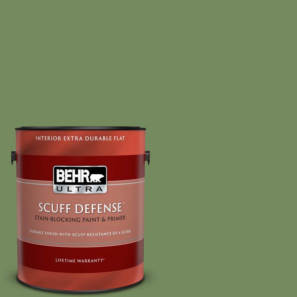BEHR ULTRA 1 gal. #M380-6 Fern Canopy Extra Durable Flat Interior Paint ...