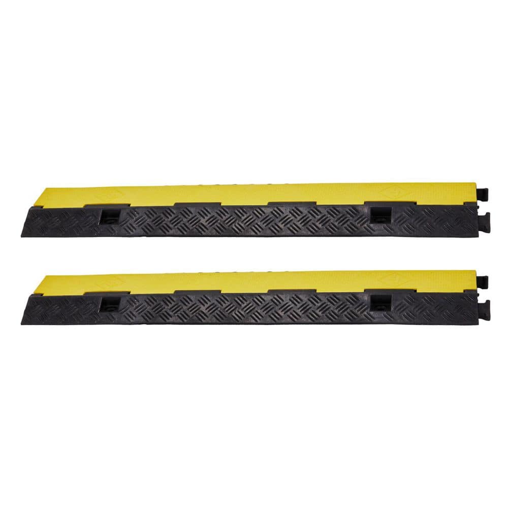 Karl home 2Pcs 22000 lbs Capacity Driveway Rubber Traffic Speed Bumps ...
