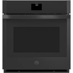 GE 24 in. Single Electric Wall Oven Self-Cleaning in Black JRP20BJBB ...
