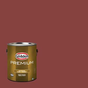 Glidden Premium 1 gal. PPG1056-7 Brick Dust Semi-Gloss Exterior Latex ...