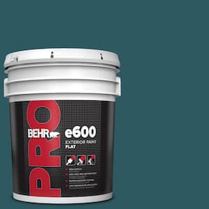 BEHR PRO 5 gal. #QE-47 Petro Blue Low Luster Exterior Paint PR62305 ...