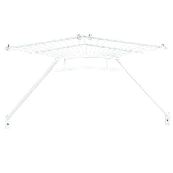 ClosetMaid 19-5/8 in. Shelf & Rod Corner Shelf Kit 21066 - The Home Depot