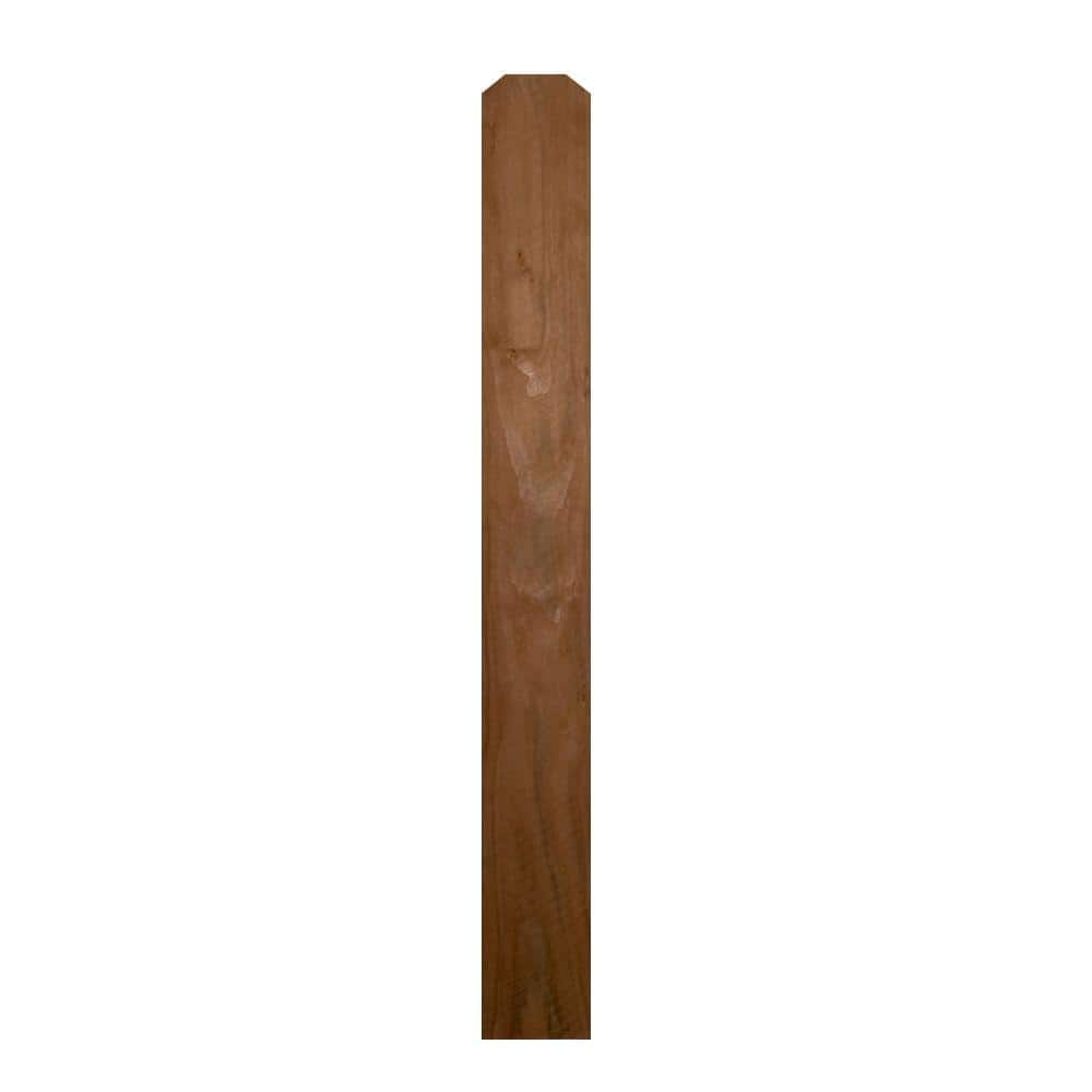 Con Com 11/16 in. x 7-1/2 in. x 6 ft. Redwood Square Top Picket (Actual ...