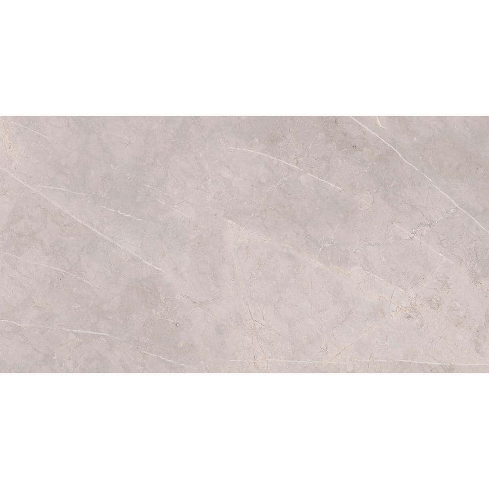 Vitromex San Gabriel Grey 12 in. x 24 in. Matte Ceramic Marble Look ...