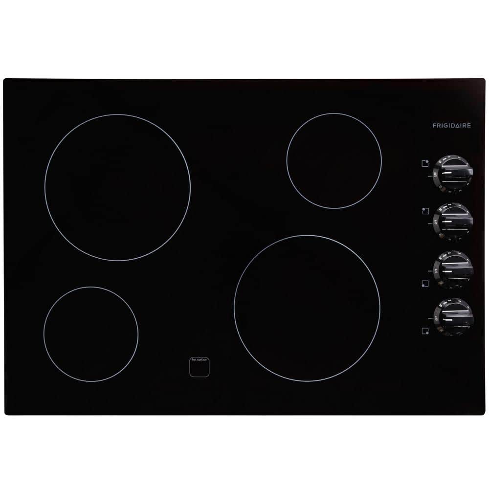 Frigidaire 30 in. Radiant Electric Cooktop in Black with 4 Elements ...