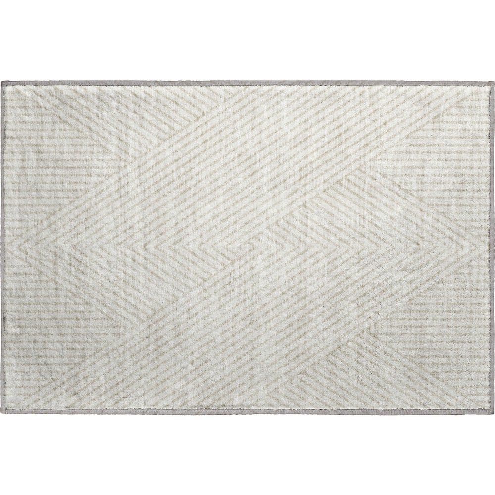 Addison Rugs Mayfield Premium Machine Washable Abstract AMF937 Ivory 2 ...