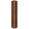 Home Fashion Technologies 30 in. x 80 in. 3 in. Louver/Louver Dark Teak ...